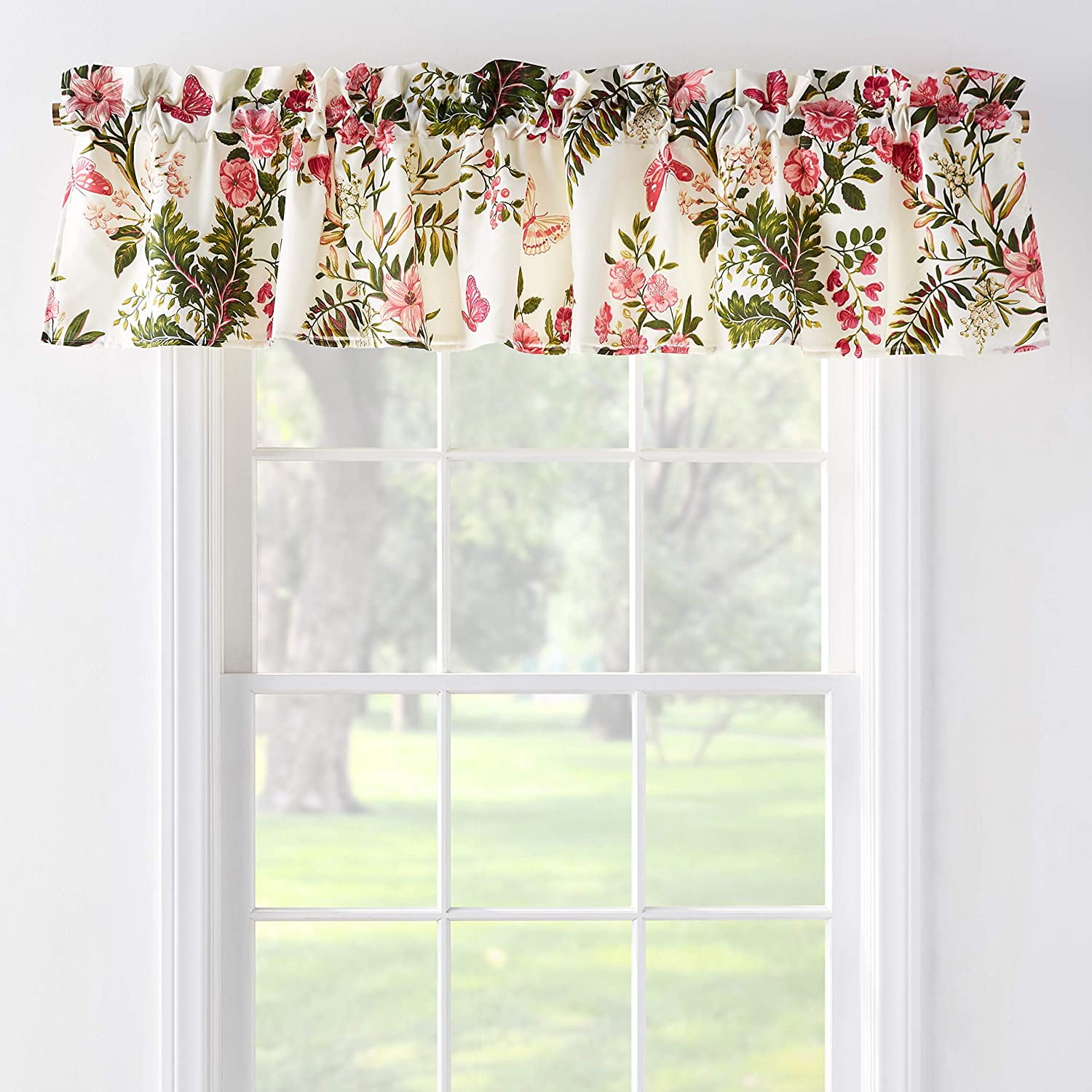 Global Trends Botanical Garden Floral Valance 84x14 Inch with ...