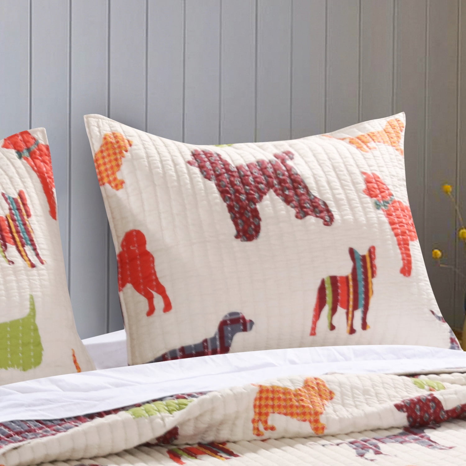 Global Trends Bruno Dog Breeds Quilted Pillow Sham - Walmart.com