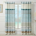 Global Trends Tori Curtain Tab Top Window Panels, Set of Two, 84" Long ...