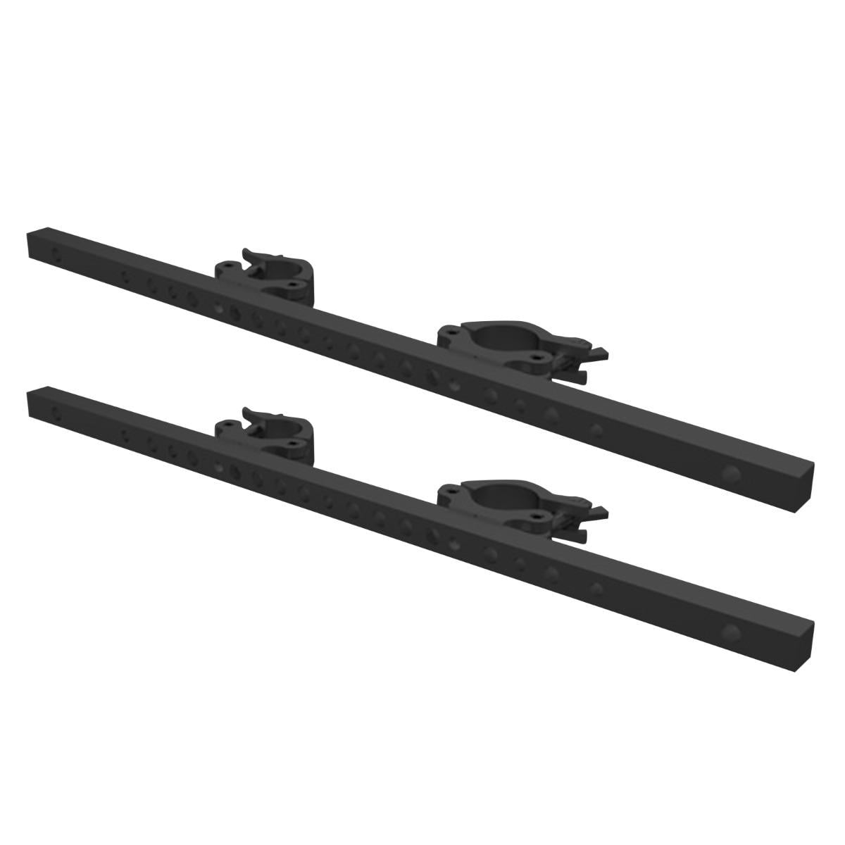 Global Truss DT-TV-MT34-BLK Black TV Truss Mount - Single Bar with 2 ...