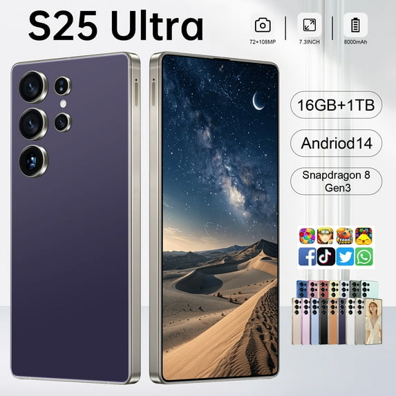 Global Version S25 Ultra 5G, 16GB RAM 1TB ROM + TF Expansion, 7.3" FHD+ ...