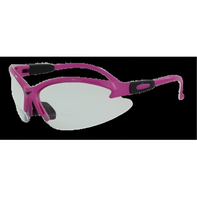 Global Vision Eyewear Cougar Bifocal Women's Safety Glasses Dark Pink ...