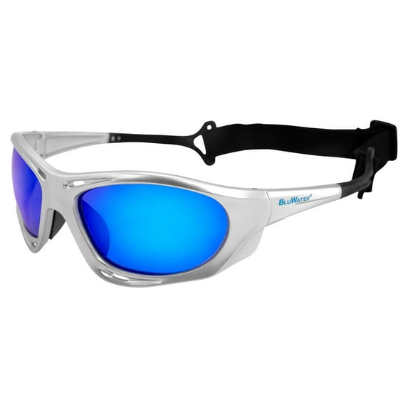 Global Vision Eyewear Hydro with Gloss Silver Frame and Blue G-Tech ...