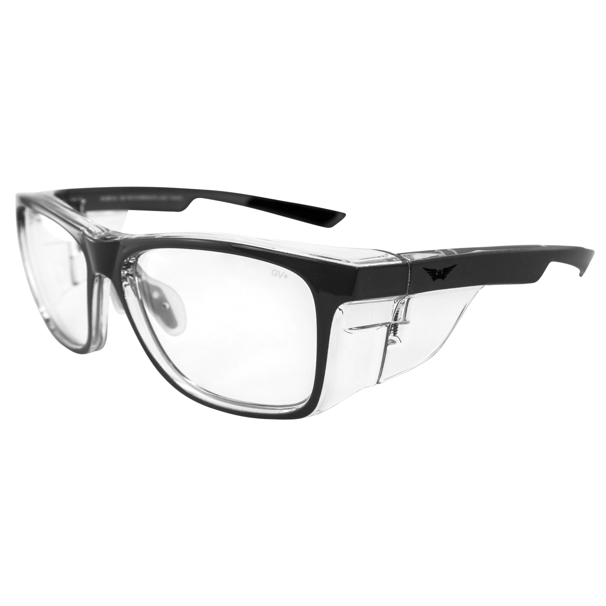 Global Vision RXT Safety Glasses RXAble Crystal Clear Grey Frames w ...