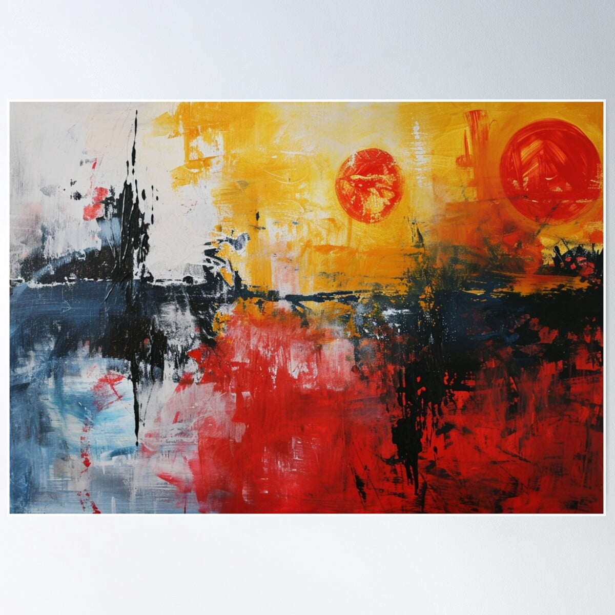 Global Warming Poster Wall Art, Modern Wall Decor For Living Room ...