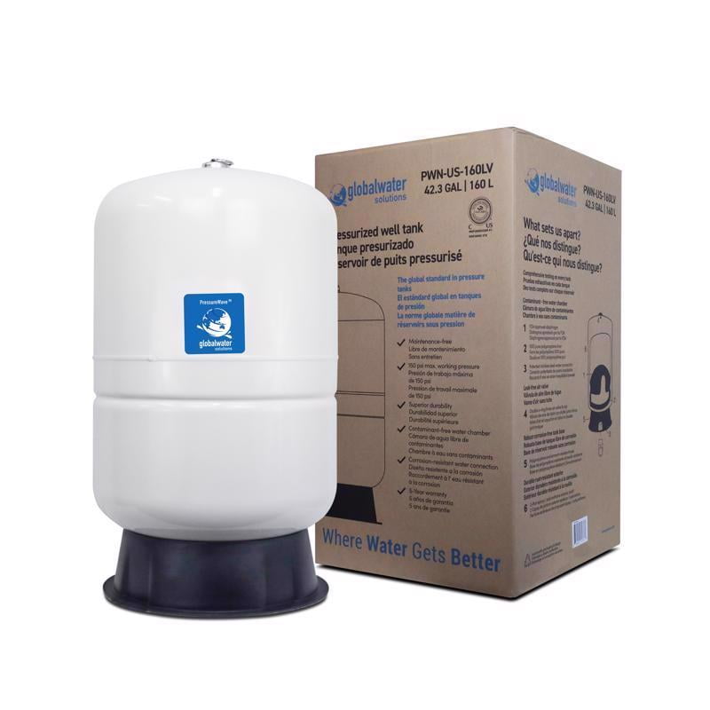 Global Water Solutions 42.3 gal Pre-Charged Vertical Pressure Well Tank ...