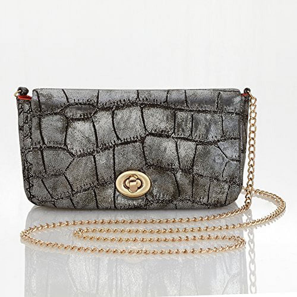 Metallic Pewter Handbags