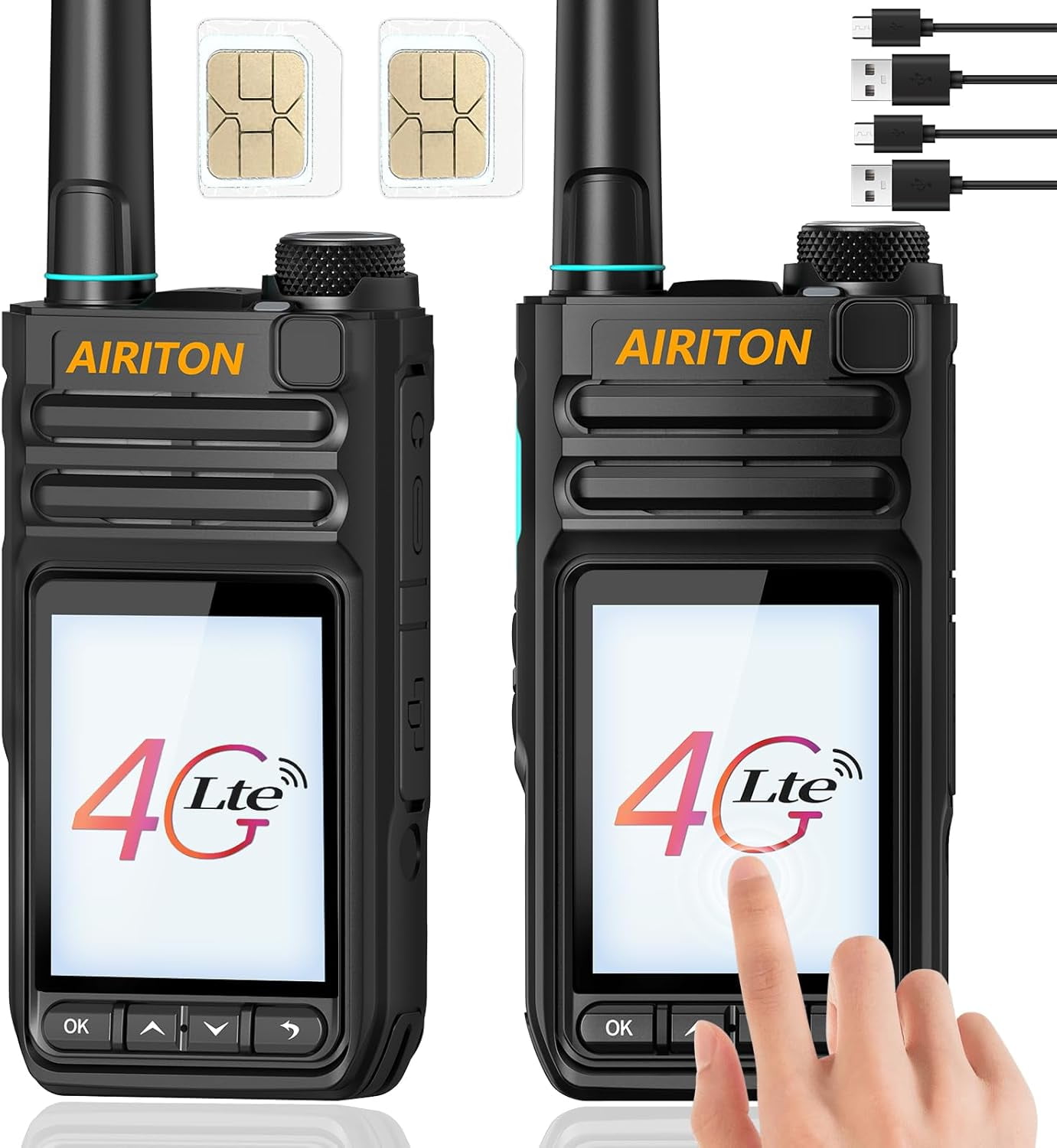 Global walkie talkie Two-way radio 4G POC Long Range Adult AI-3288 Push ...