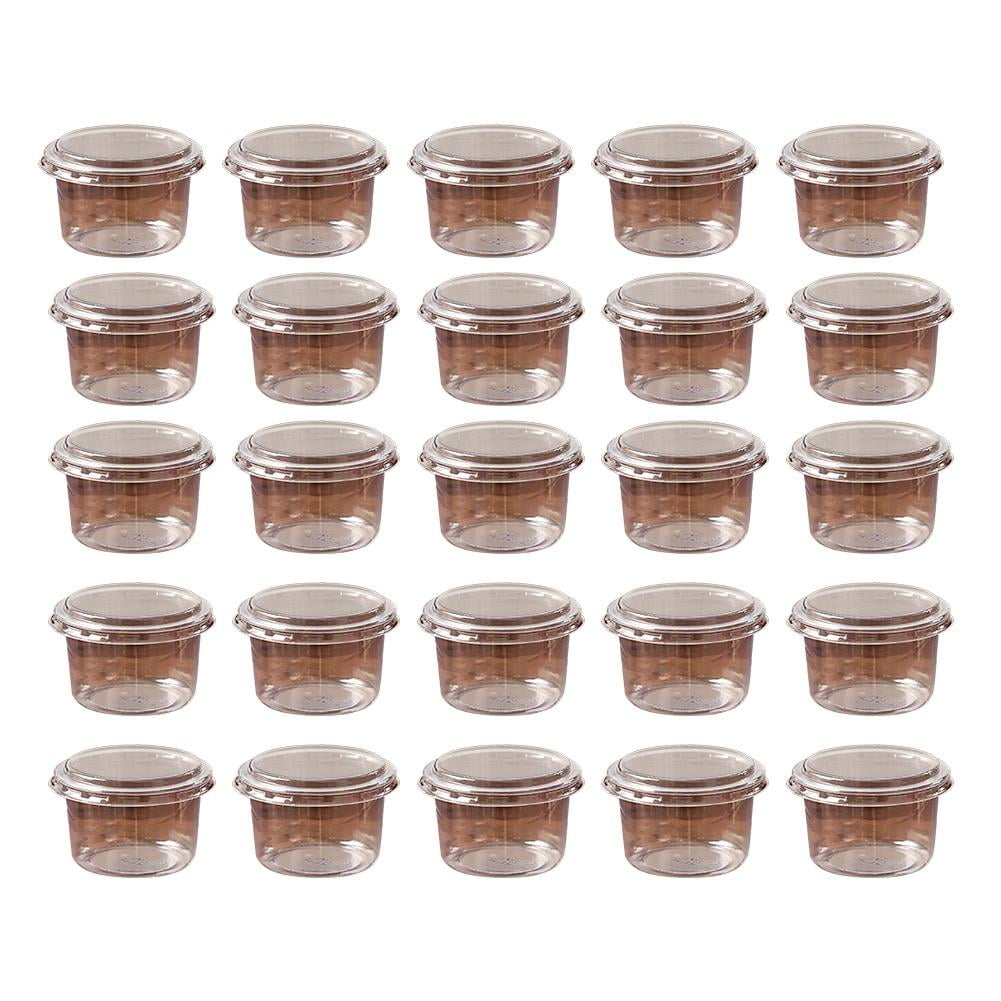 GlobalVista 2550Pcs Dessert Cup With Lid TRANSPARENT Plastic Cups For ...