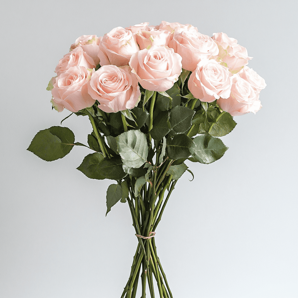 Globalrose 12 Count Pink Roses, Fresh cut flowers - Walmart.com