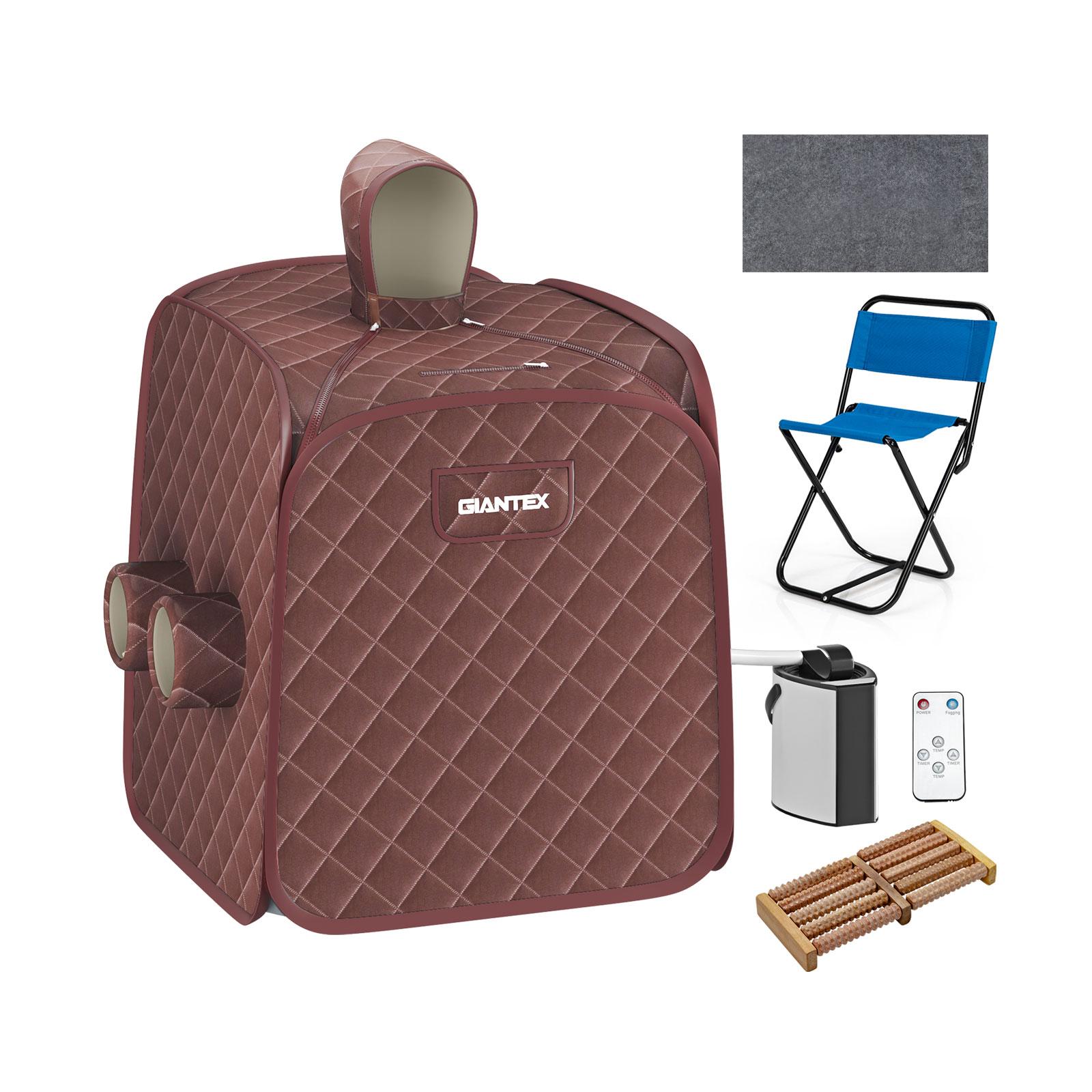 Globalway Personal Home 2 Person Steam Sauna Tent Spa Body Room Kit w ...