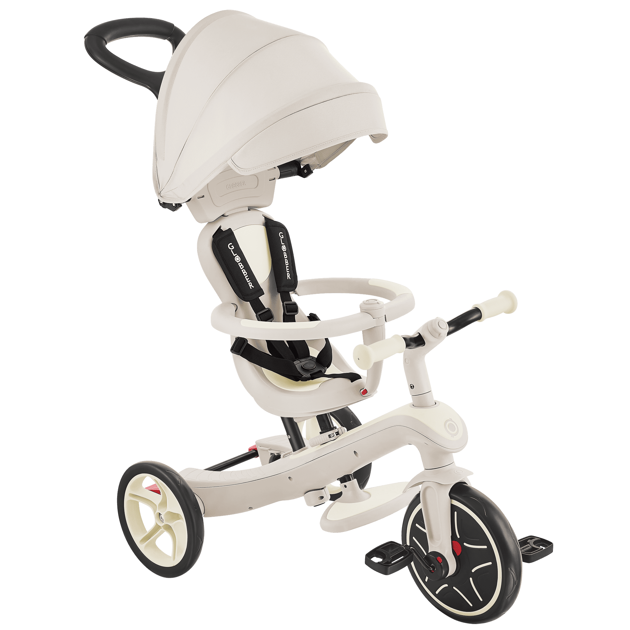 Globber Explorer 4in1 ECO Stroller Trike - Coconut - Walmart.com