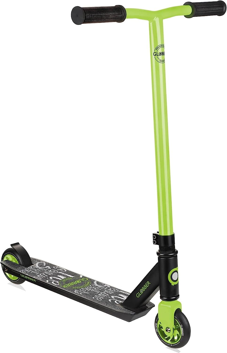 Globber GS 360 Stunt Scooter Black - Lime Green - Walmart.com