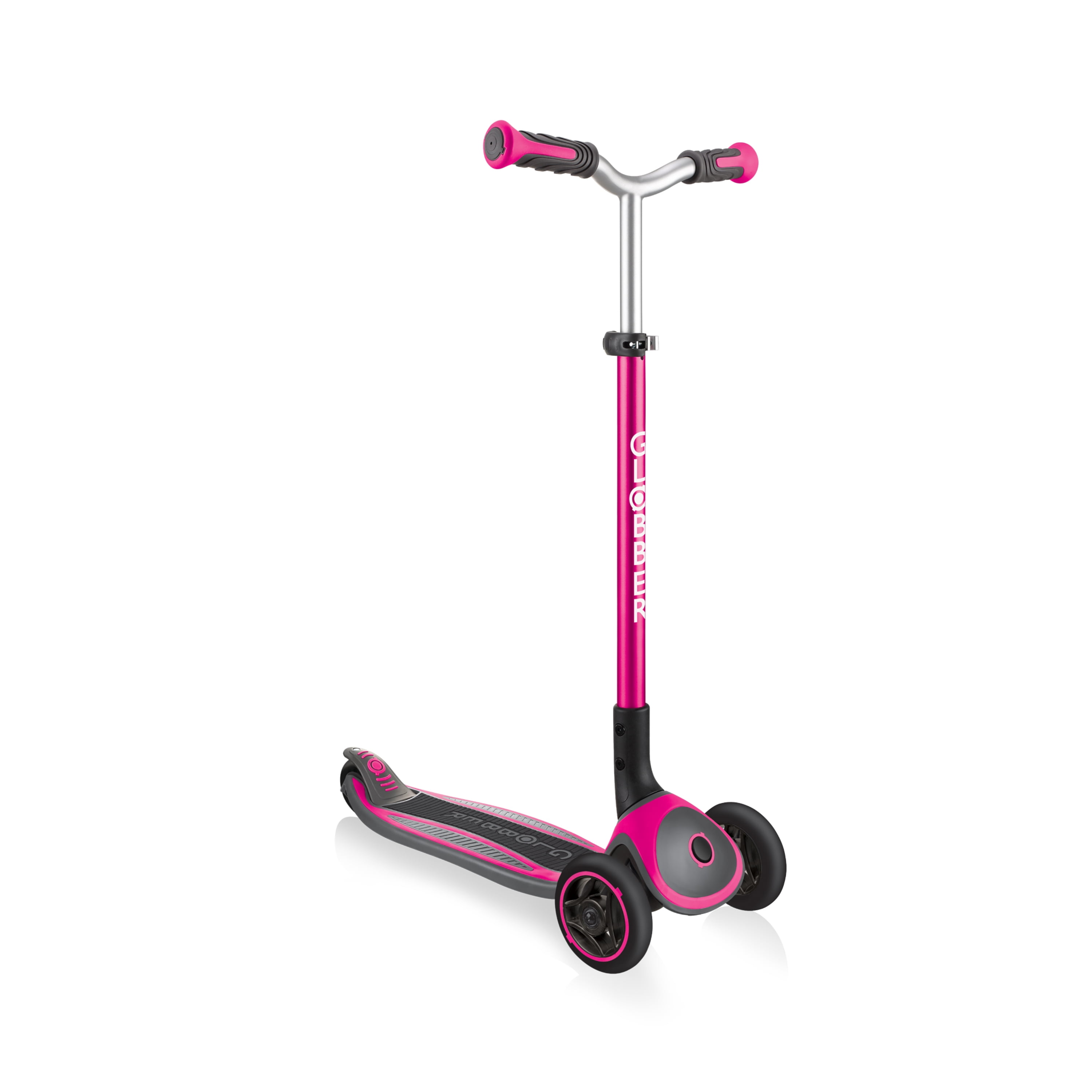 Globber Master Scooter, Pink, Extra-Wide Deck, 5-Height Adjustable T ...