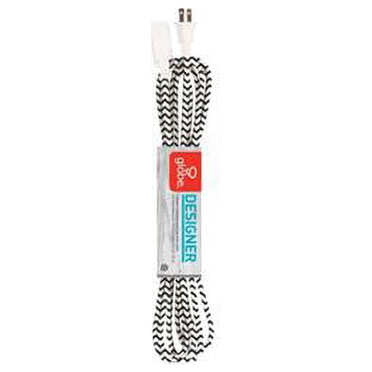 Globe 234733 9 ft. 3-Outlet Fabric Wrapped Extension 16 by 2 Cord ...
