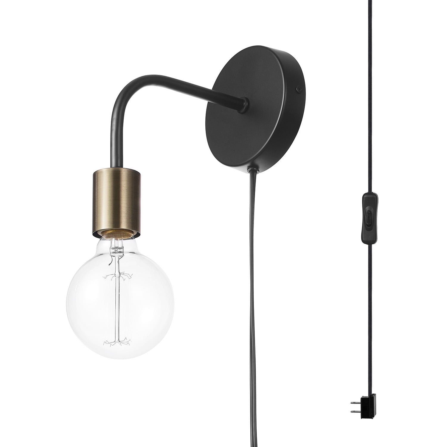 Customer reviews for Globe Electric 1-Light Matte Black Plug-In or ...