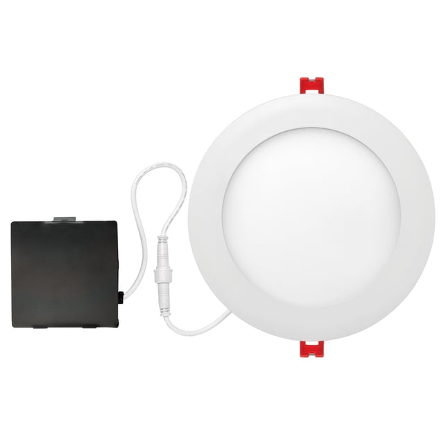 Globe Electric 12 Watt 6" White Integrated LED Ultra Slim Recessed ...