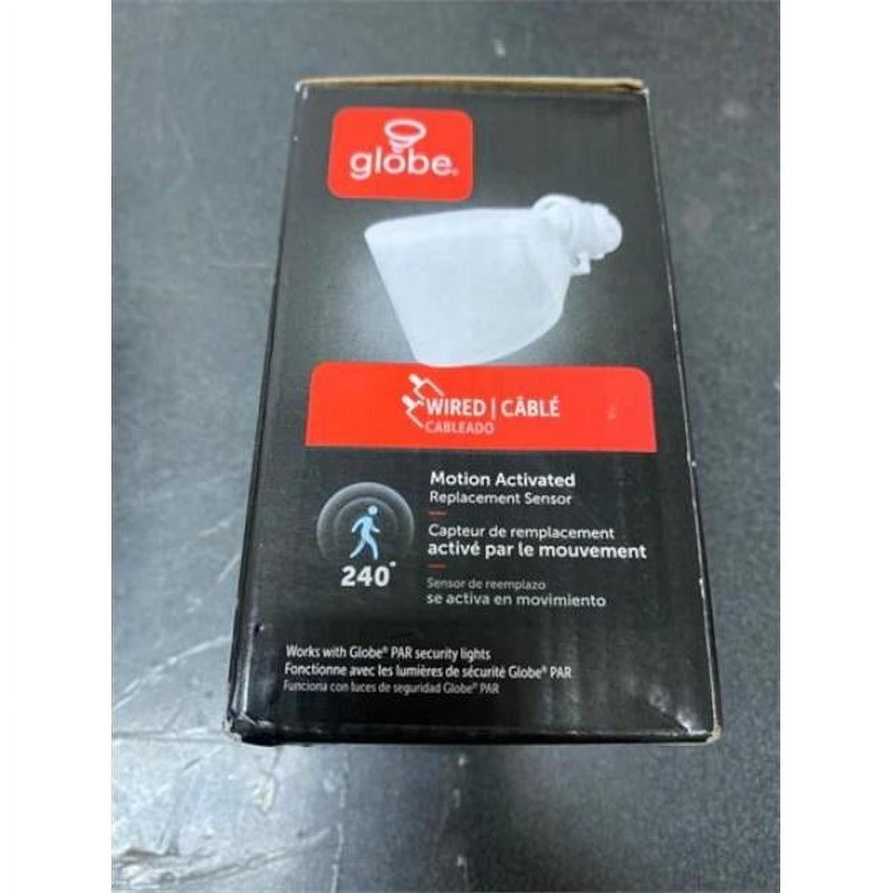 Globe Electric 91009078 240 Degree Wired Motion Activated Outdoor Flood ...