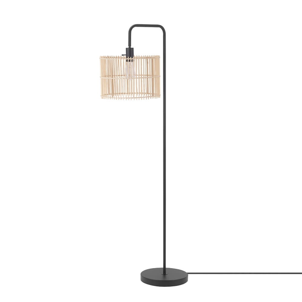 Globe Electric 67395 Barden 58" Tall Gooseneck Floor Lamp - Black ...