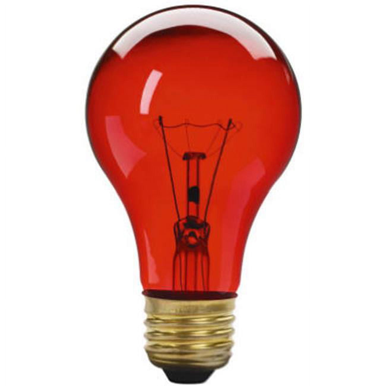 Globe Electric 70804 25 Watts Transparent Red Party Light Bulb- Pack Of ...