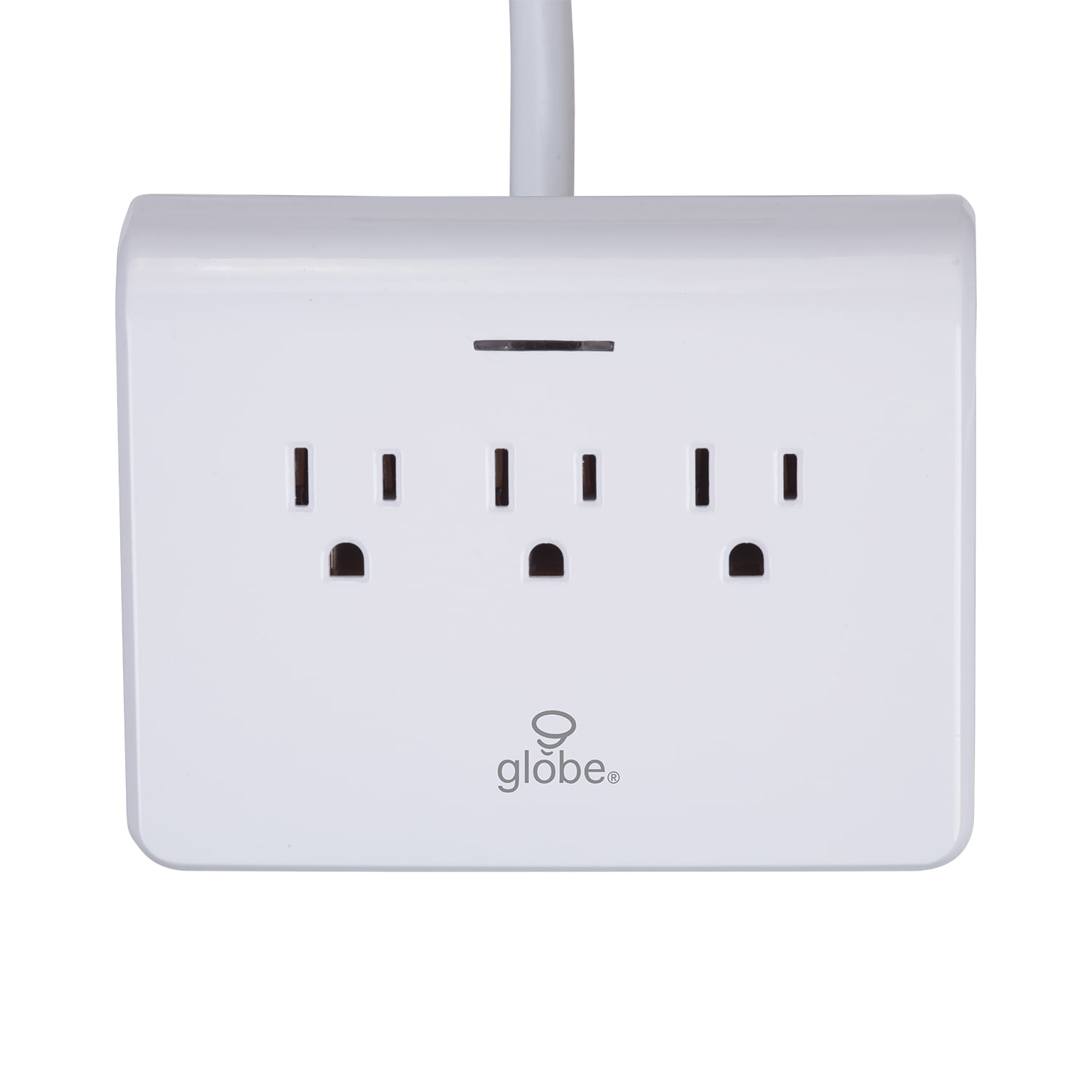 Globe Electric 78428 Designer 6 ft. 4 USB 3-Outlet Surge Protector ...