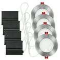 Globe Electric 9 Watt 4" Brushed Nickel Integrated LED Ultra Slim ...