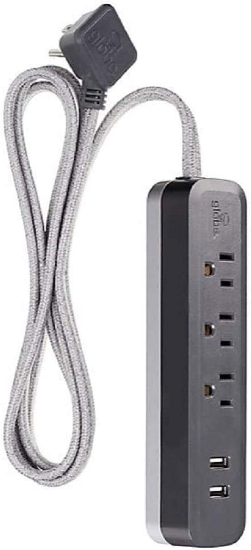 Globe Electric Designer Series 6-ft 3-Outlet 2-USB Surge Protector ...