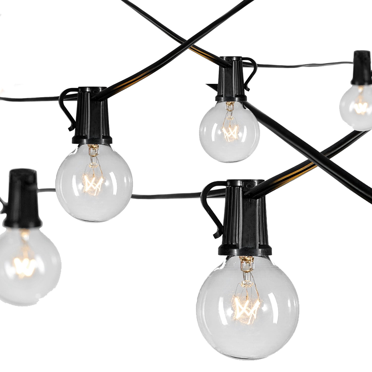 Globe Electric Monaco 25-Light 25 ft. Indoor/Outdoor Plug-In String ...