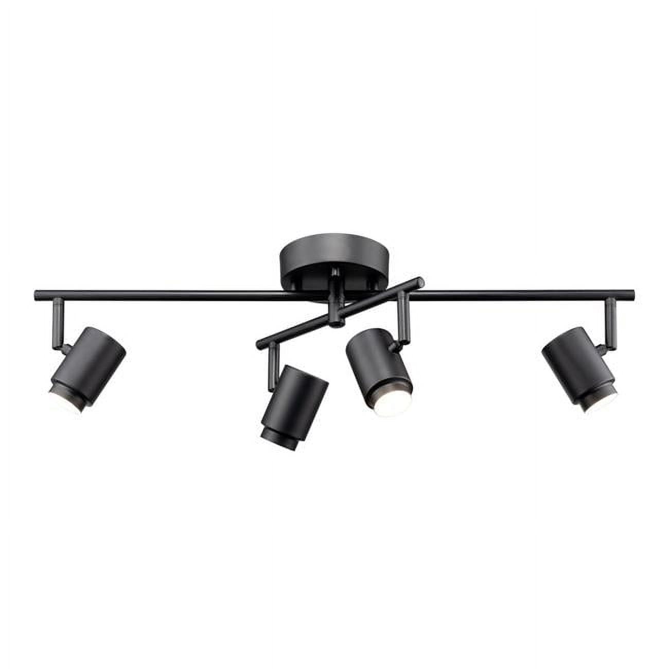 Globe Electric Walton 4-Light Matte Black 29W Integrated LED Track ...