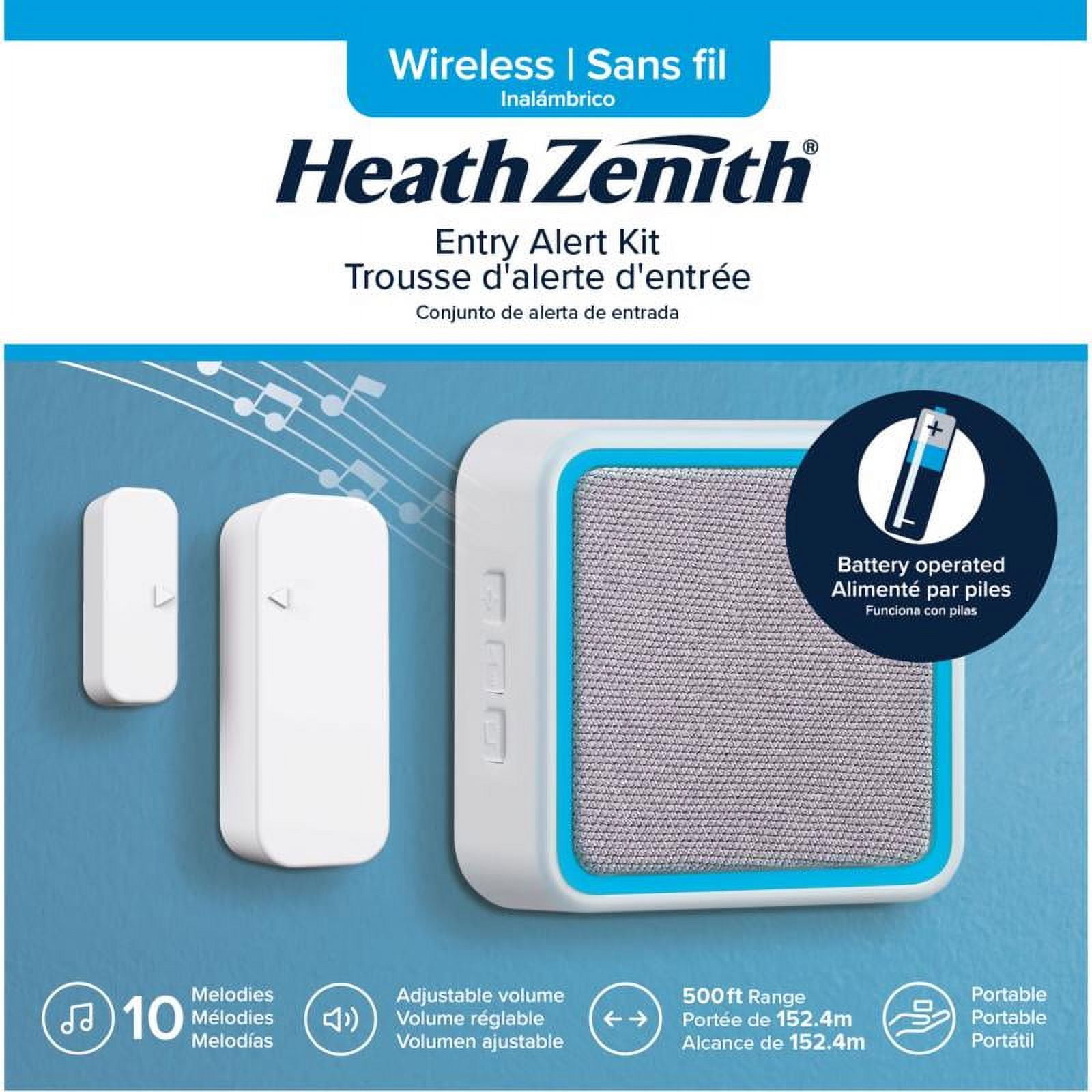 Heath Zenith Gray/White Wireless Entrance Alert Kit 18000173 - Walmart.com