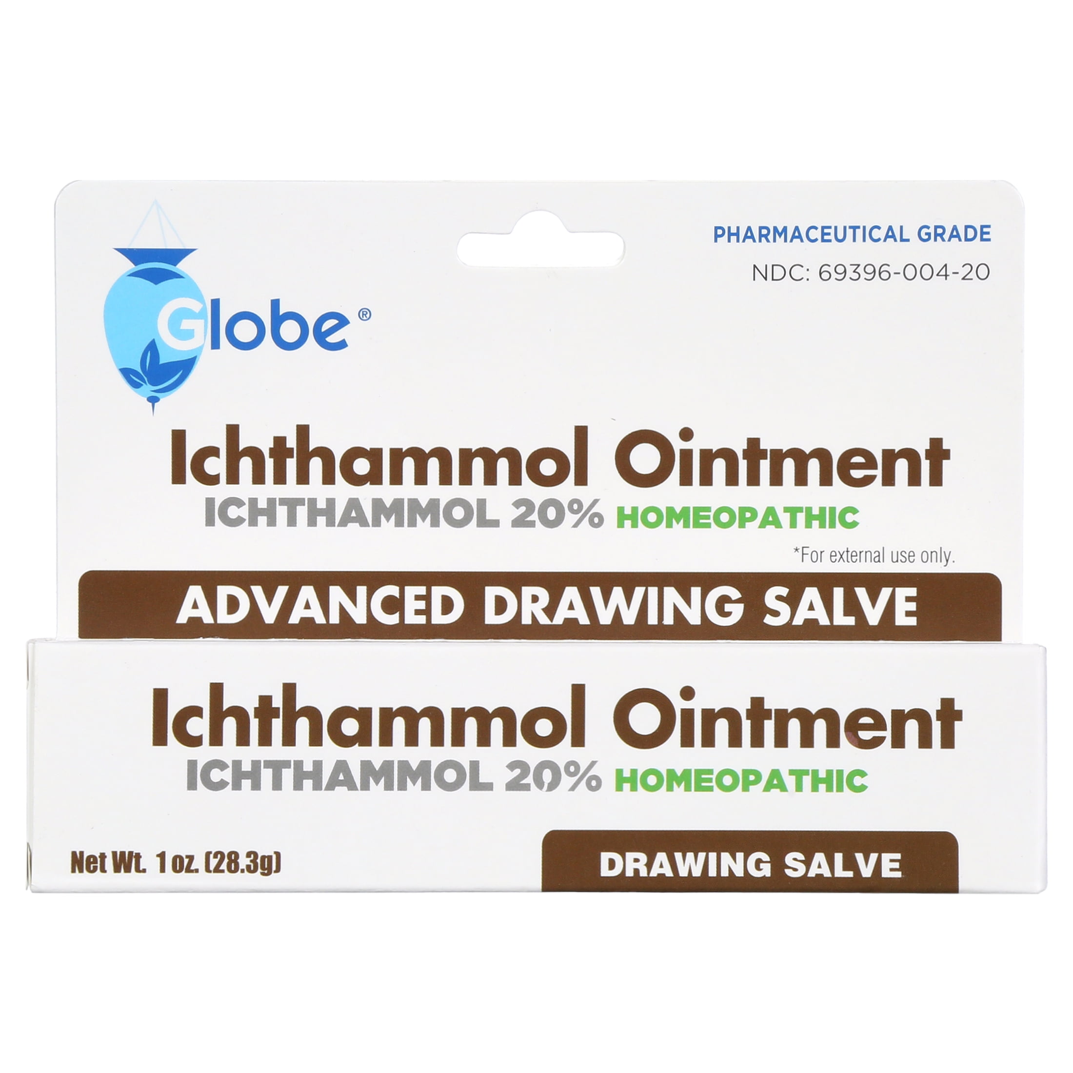 Globe Ichthammol Ointment 20% (Drawing Salve) 1 OZ - Soothing Skin ...