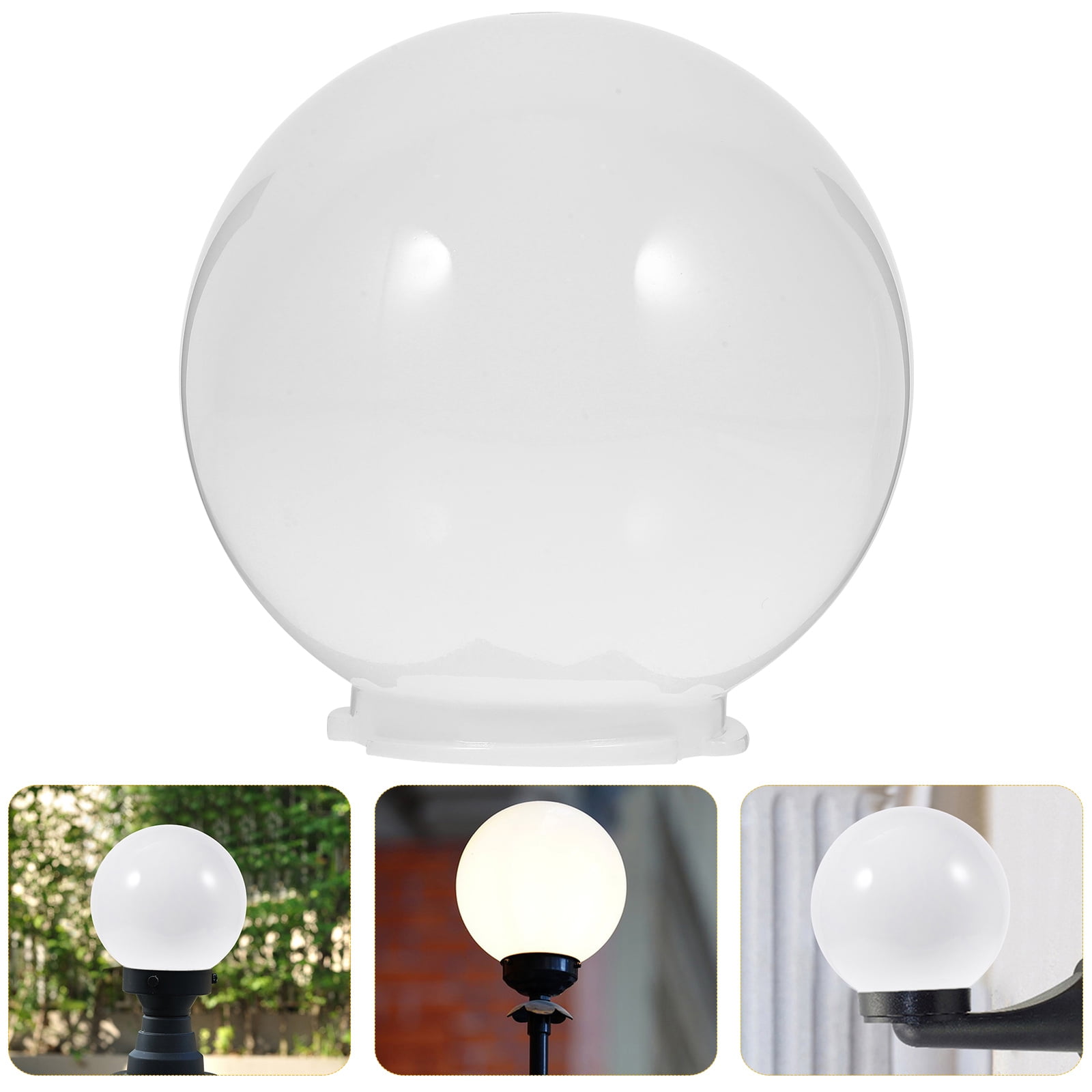 Globe Light Cover Acrylic Lamp Protector Outdoor Lamp Shade Accessory ...