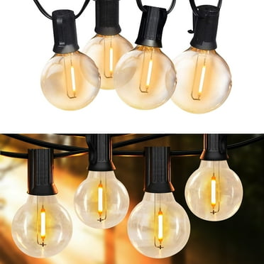 Evolux LED Globe Lights Outdoor String Lights with IP65 Waterproof ...