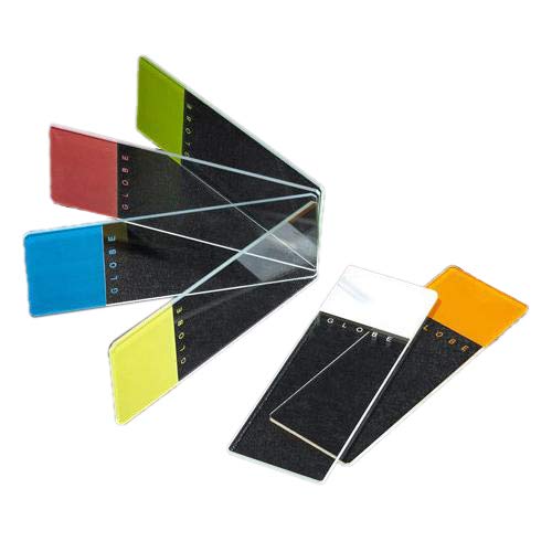 Globe Scientific Diamond 1358A White Glass Charged Microscope Slide, 25 ...