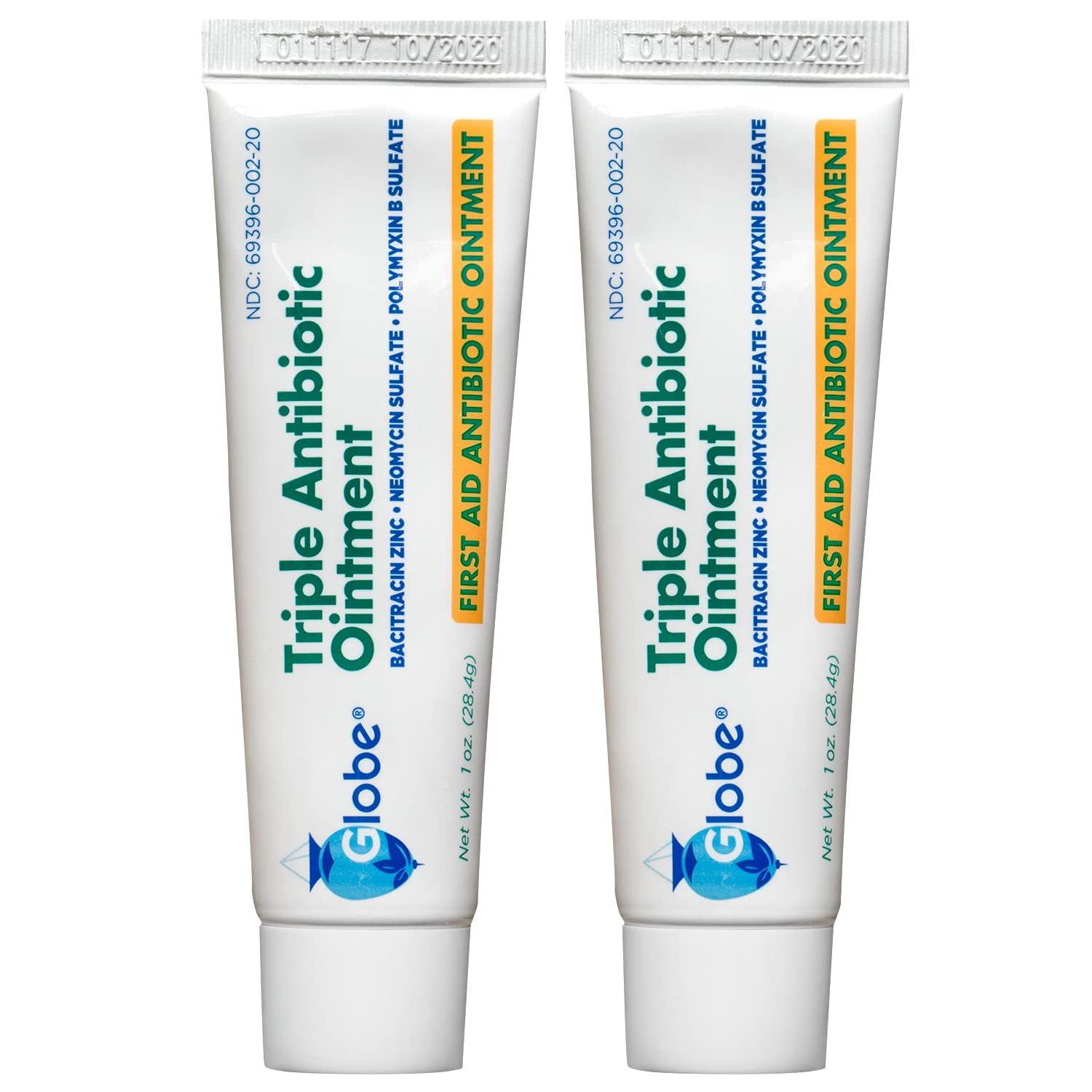 Globe Triple Antibiotic First Aid Ointment, 1 oz (2-Pack) First Aid ...