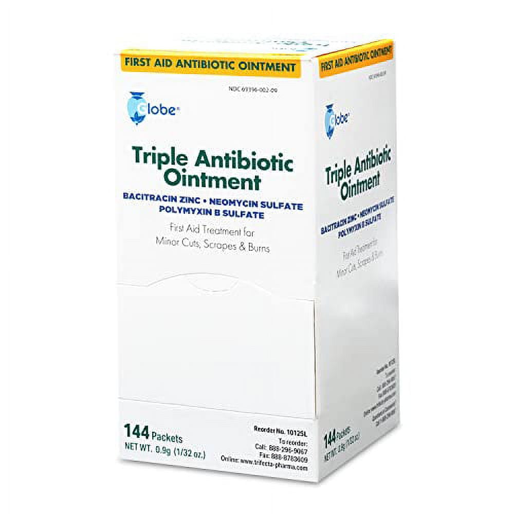 Globe Triple Antibiotic Ointment .. .9gr Packets (Box of .. 144 ...