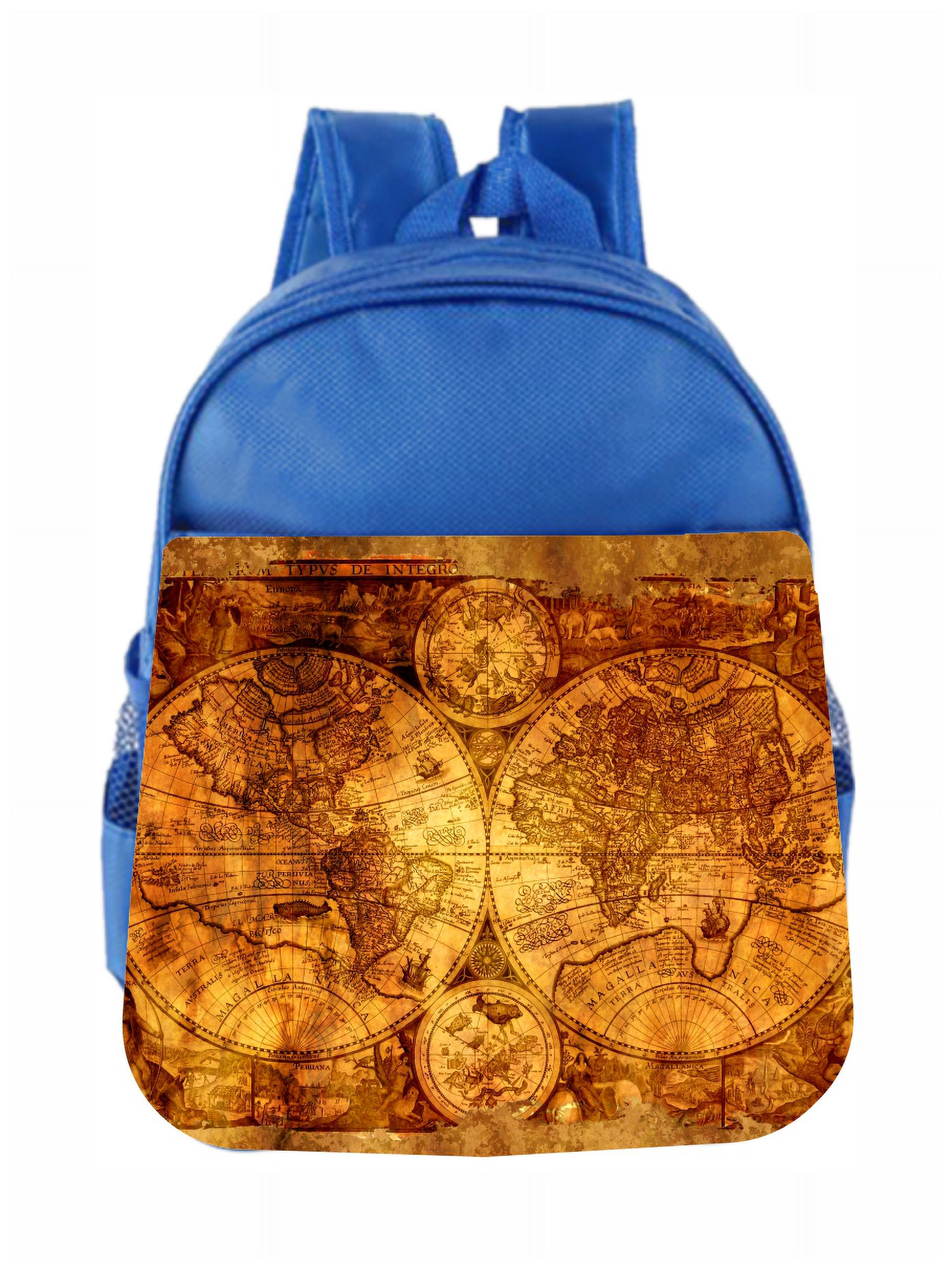 Globe World Maps Design Kids Backpack Toddler - Walmart.com