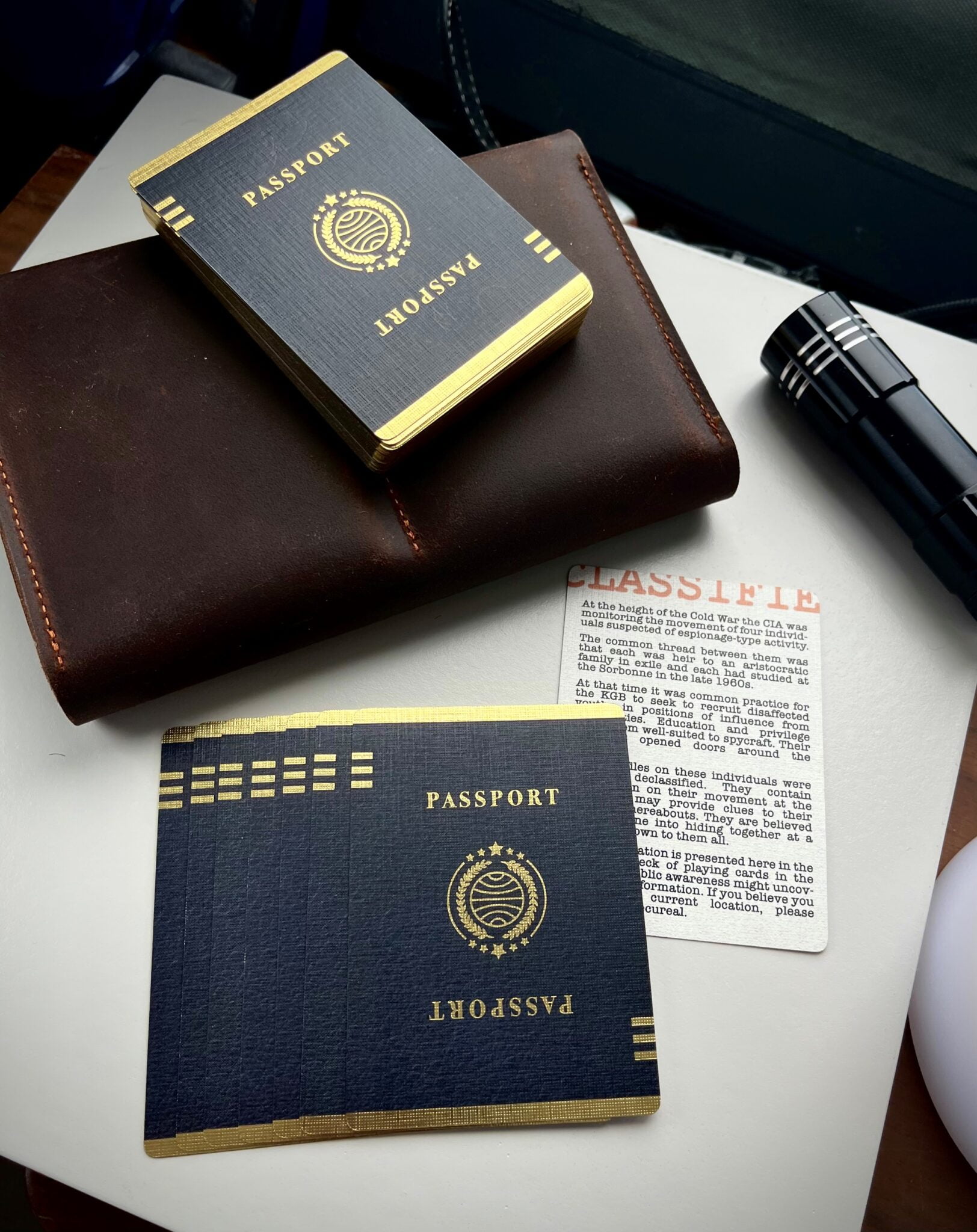 Globetrotter Passport Playing Card Set & Wallet by Sinecure - Walmart ...