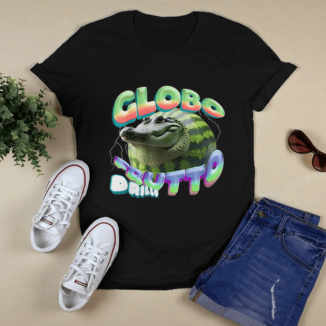 Globo Frutto Drillo Funny Italian Brainrot Meme Classic Tshirt Vintage ...