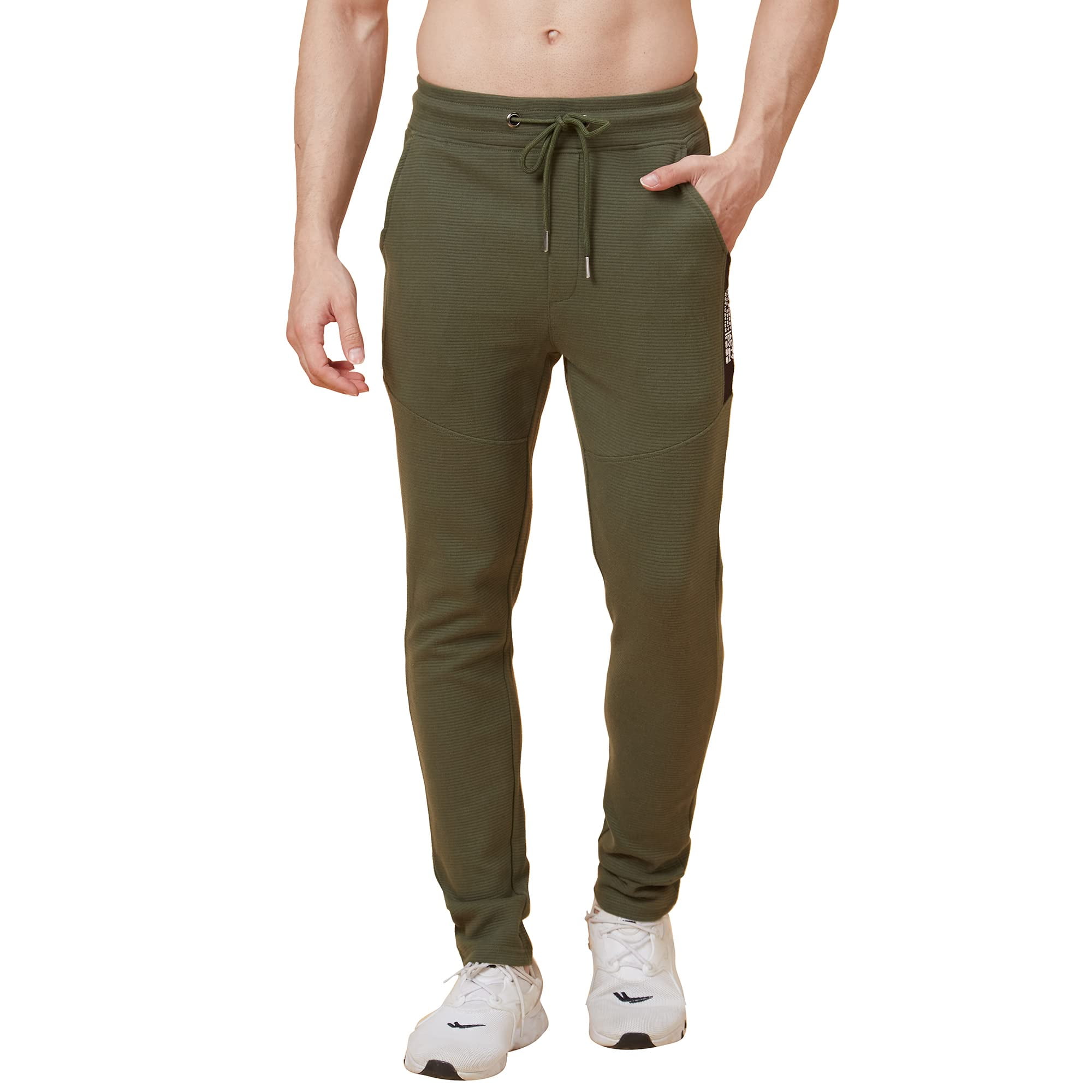 Globus Men Olive Solid Regular Fit Sports Track Pants - Walmart.com