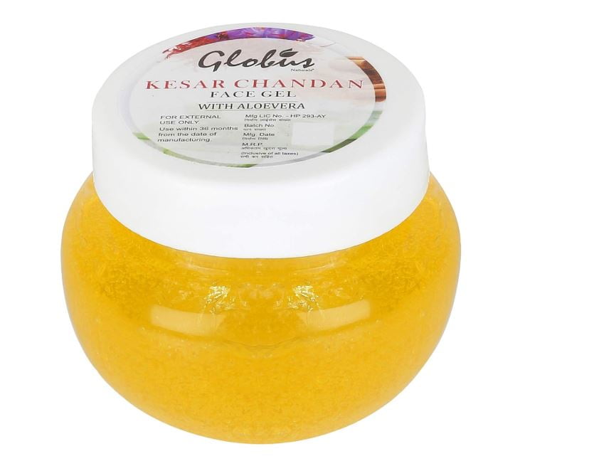 Globus Naturals Kesar Chandan Face Gel with Aloe vera (100 g) - Walmart.com
