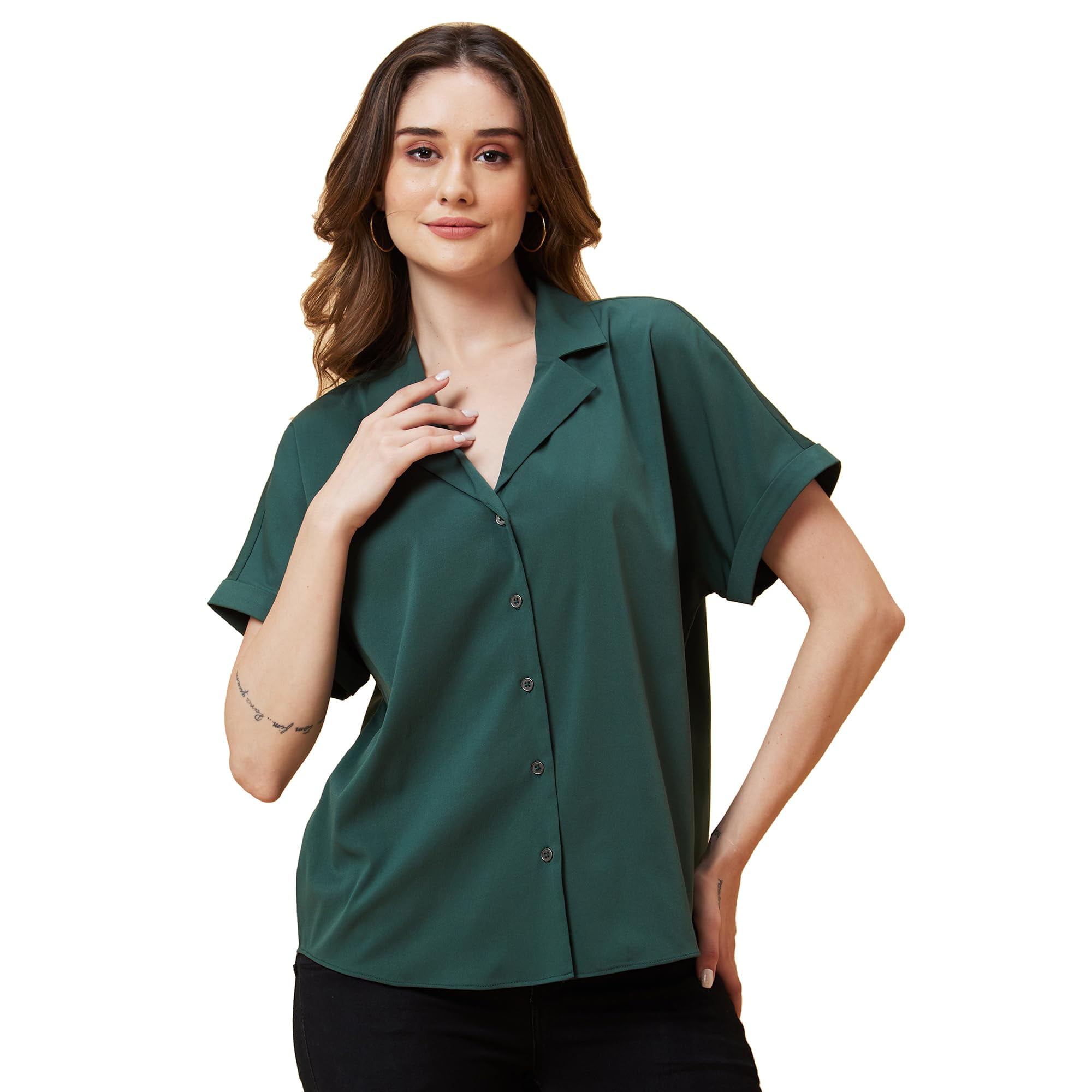 Globus Women Extended Sleeves Wrap Top - Walmart.com
