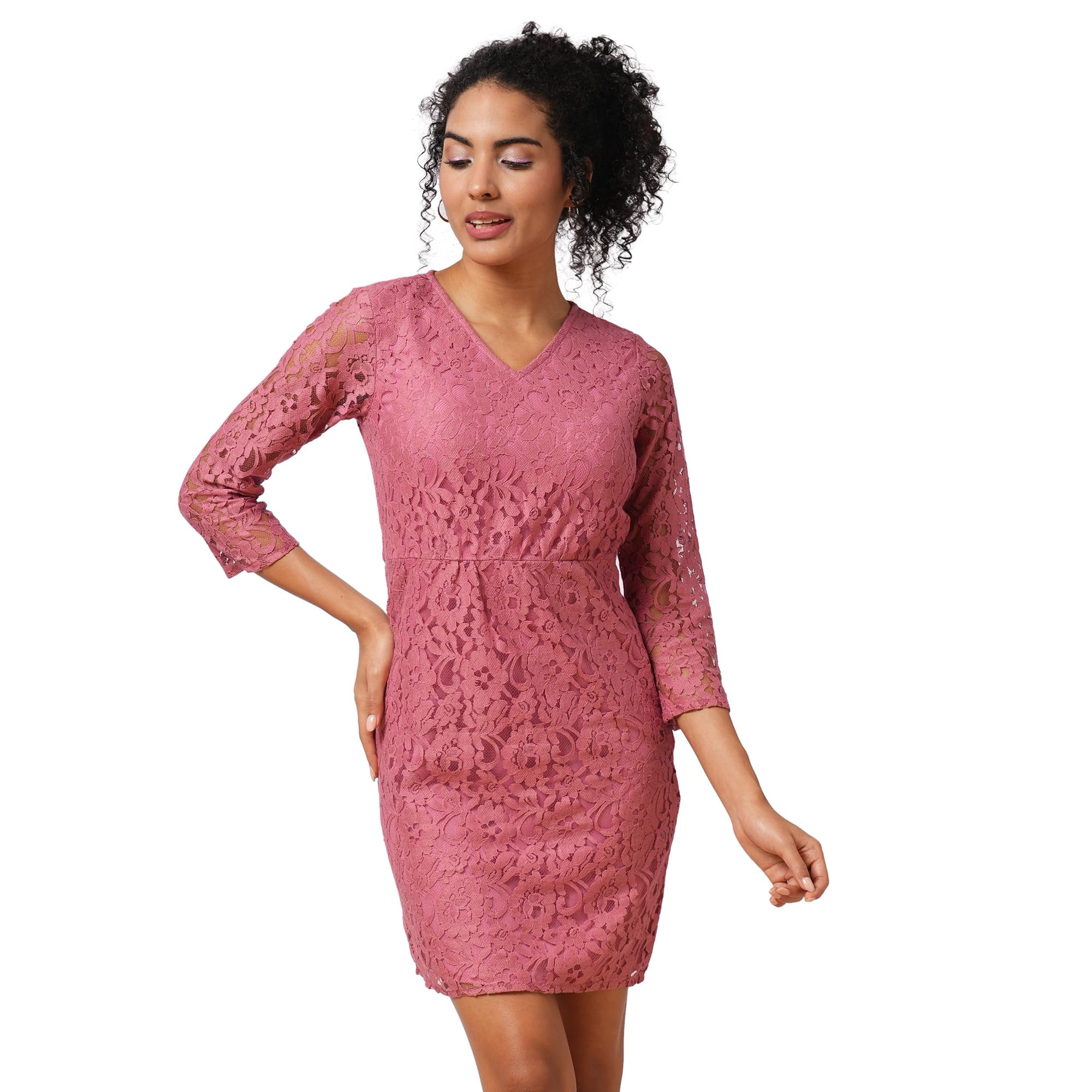 Globus Women Self Design Sheath Dress - Walmart.com
