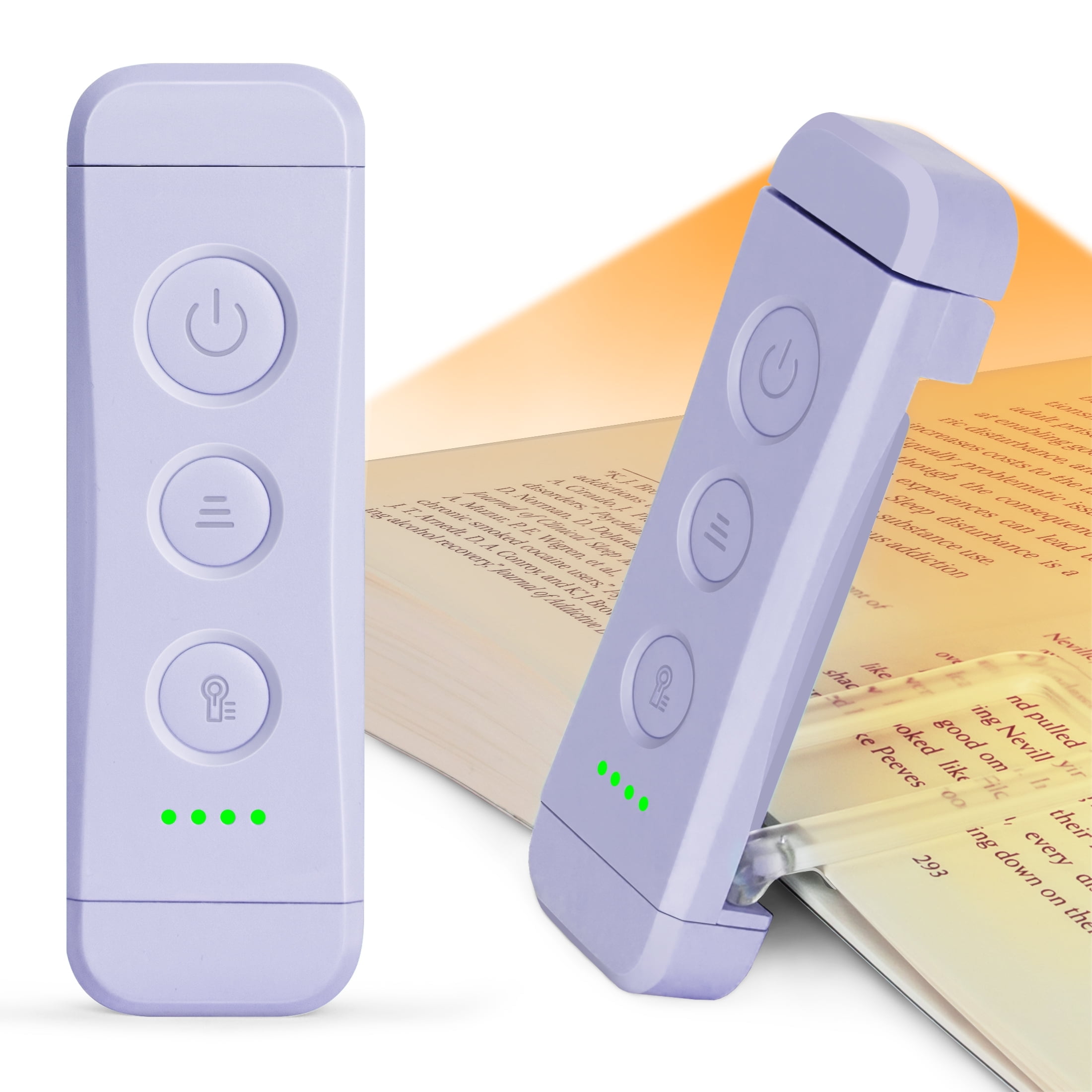 Glocusent USB Rechargeable Book Light for Reading in Bed, Portable Clip ...