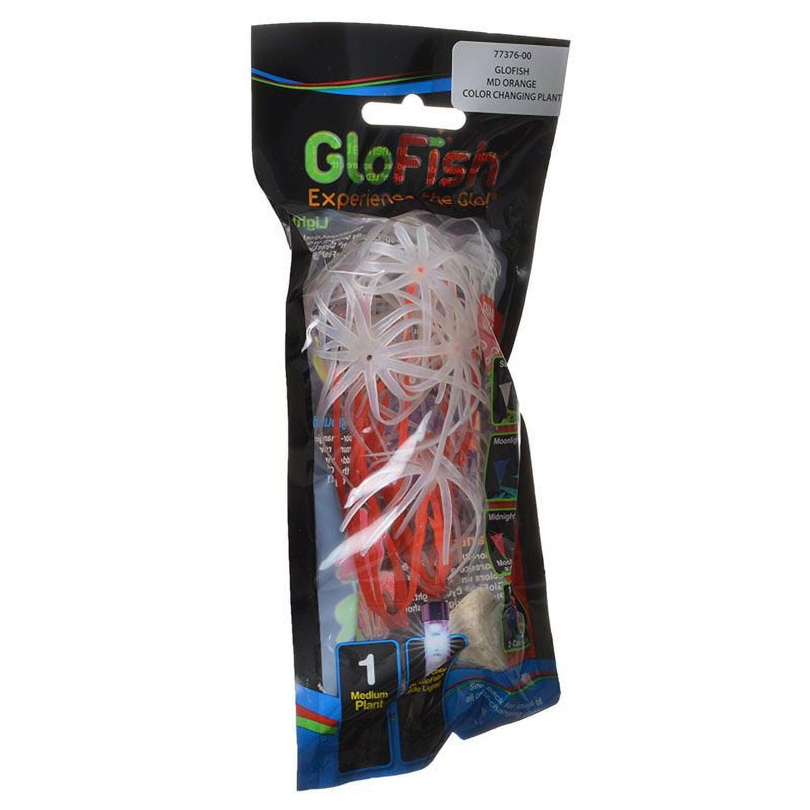 Glofish Color Changing Aquarium Plant - Orange Medium - 1 Pack ...