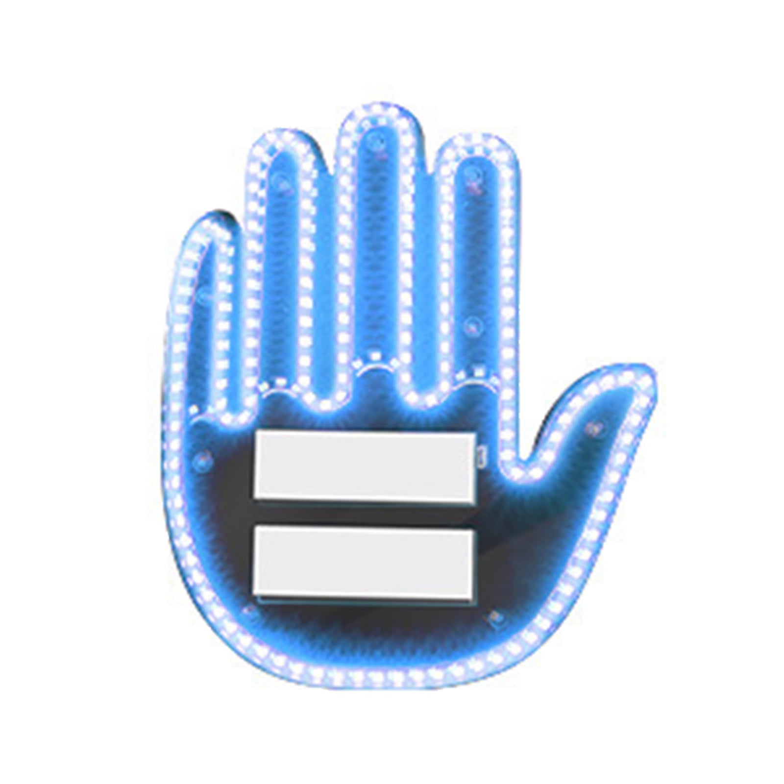 Glogesture Hand Light - Middle Finger Car Light, Road Rage LED Sign for ...