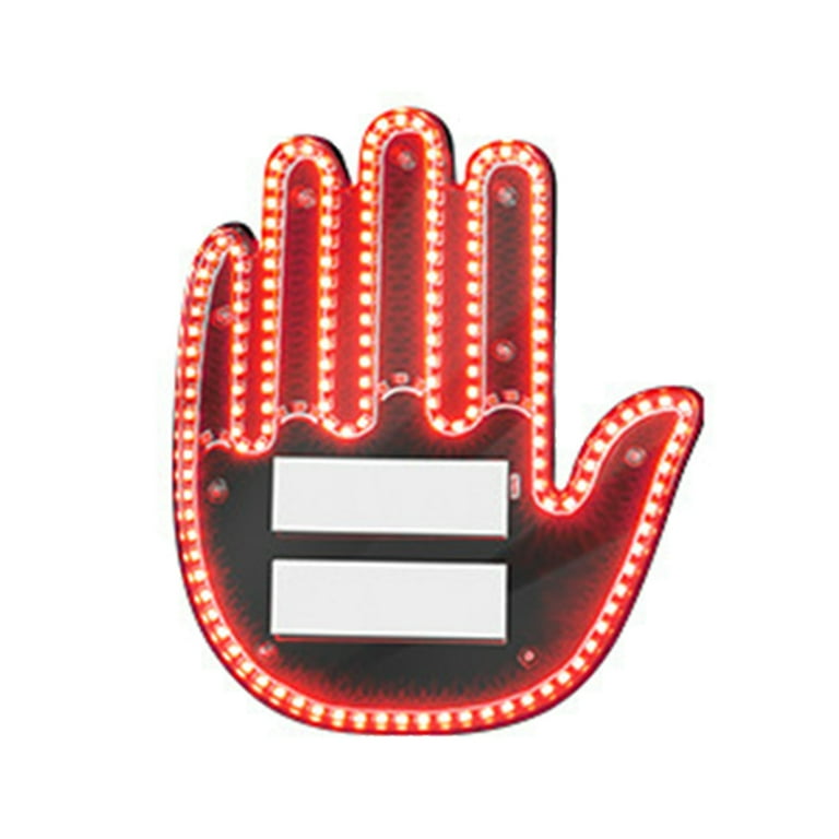 Middle Finger Light Middle Finger Light With Remote Control, Funny Car