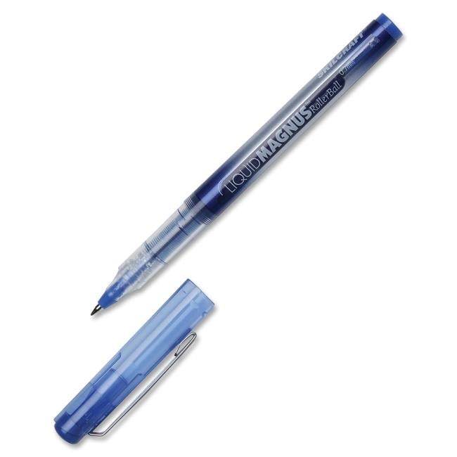 Glolite Nudell NSN4612665 0.7 mm Liquid Magnus Roller Ball Pen, Blue ...