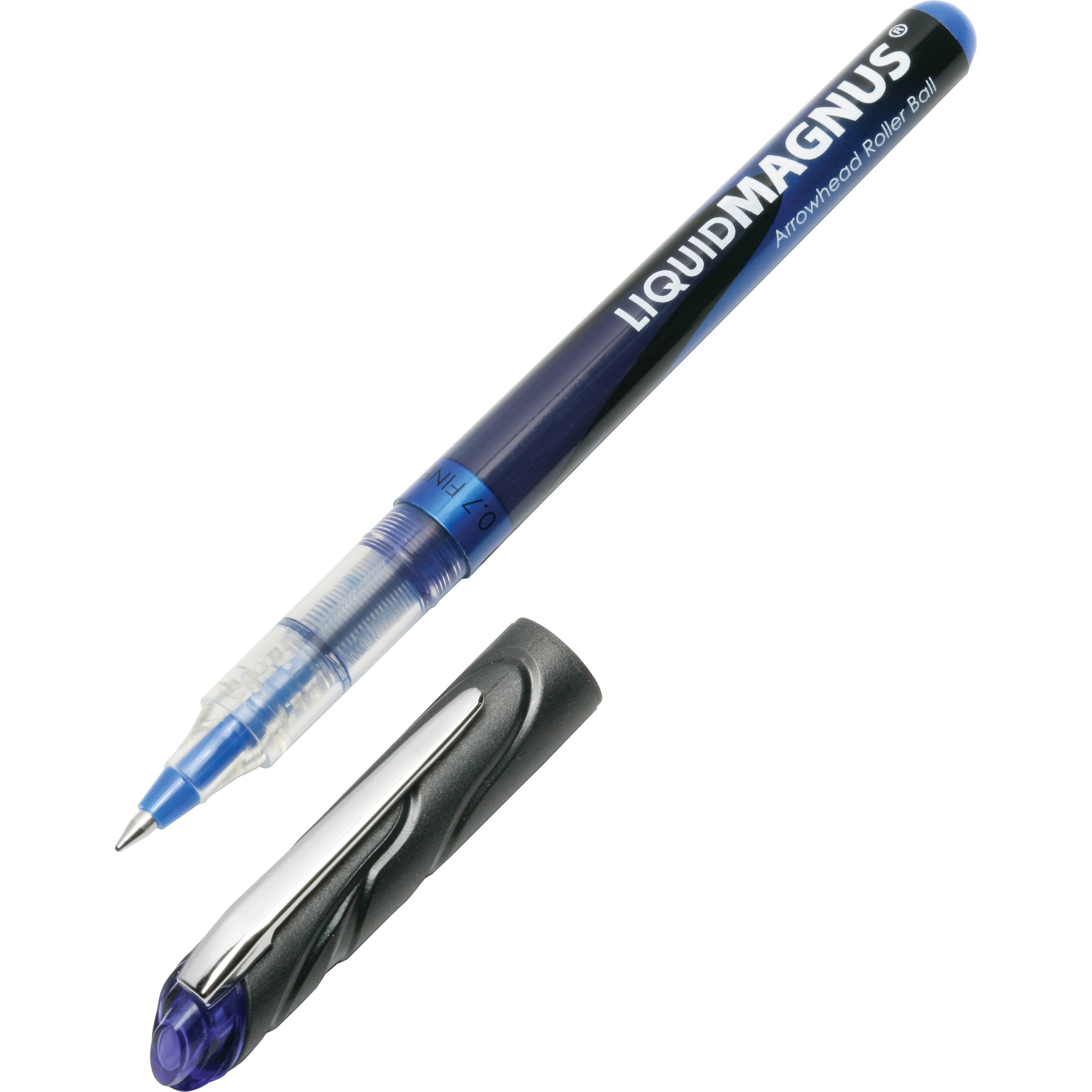 Glolite Nudell NSN4612665 0.7 mm Liquid Magnus Roller Ball Pen, Blue ...