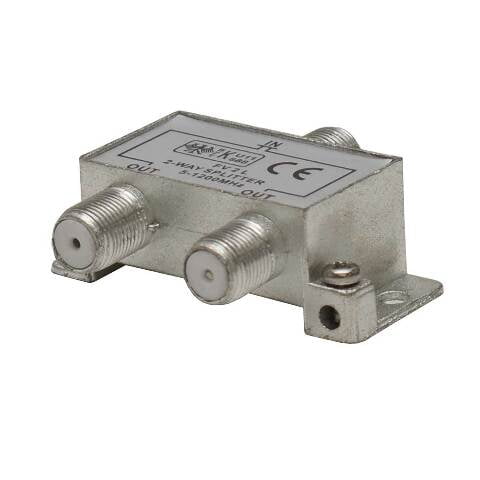 Glomex Boat 2-Way AV Splitter V9147 | Aviara Silver Aluminum - Walmart.com